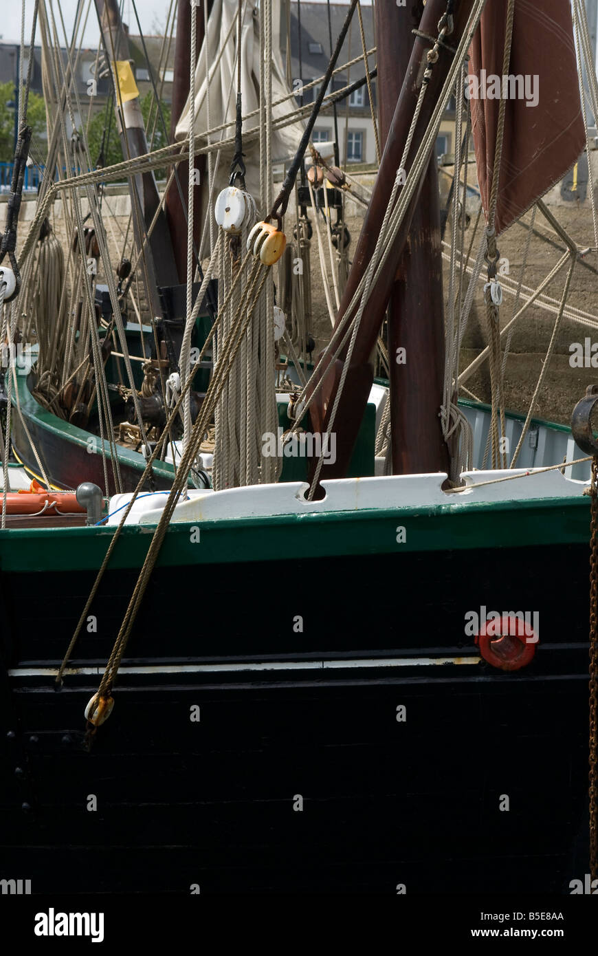 Brittany French littoral sailing Stock Photo - Alamy