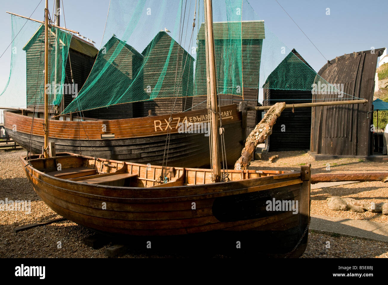 Net Huts Hastings Stock Photo - Alamy