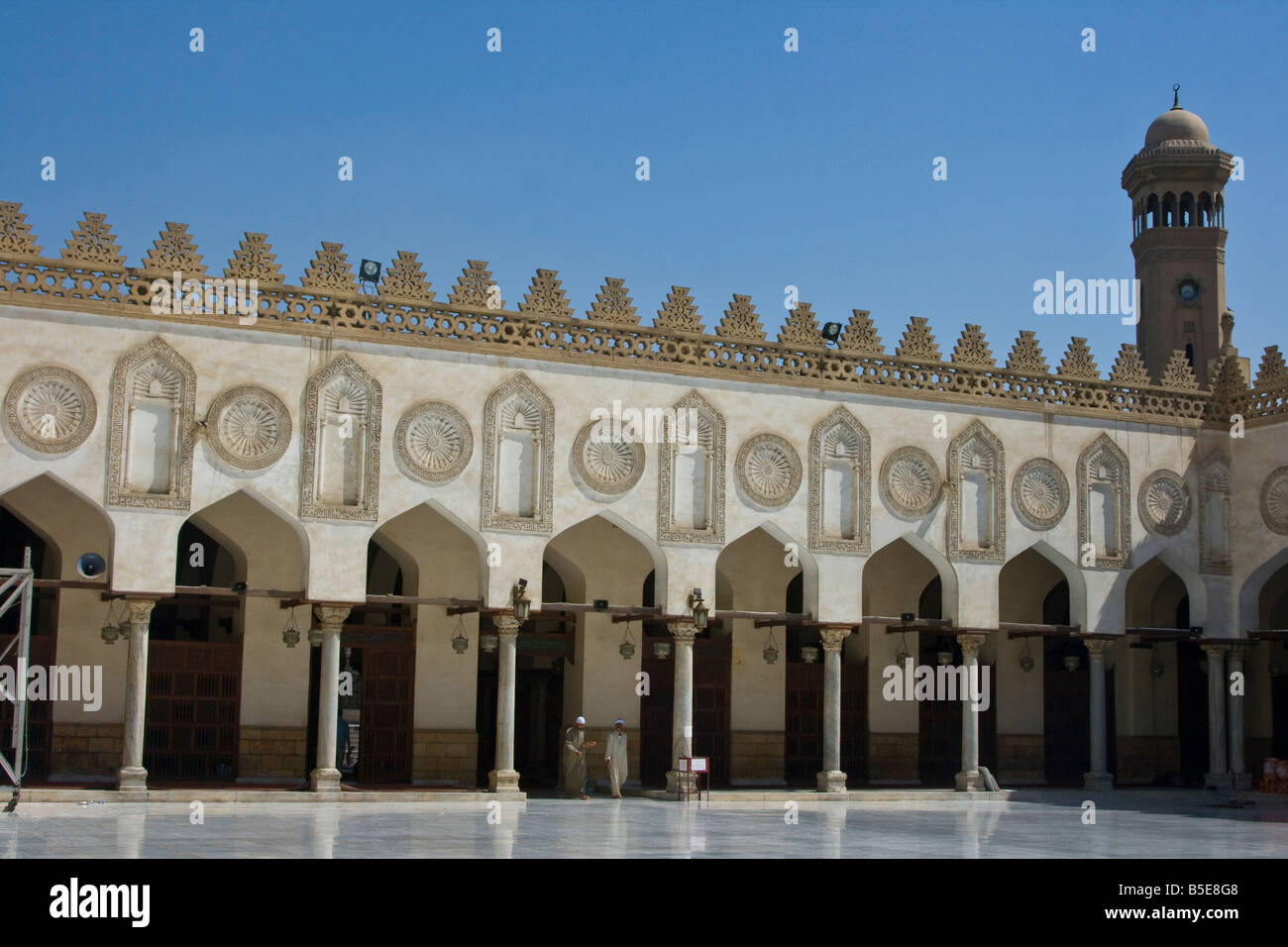 Inside Al Azhar Mosque in Islamic Cairo Egypt Stock Photo - Alamy