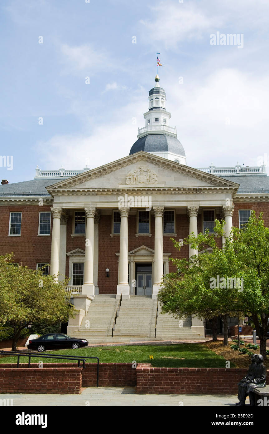 State Capitol building, Annapolis, Maryland, USA, North America Stock ...