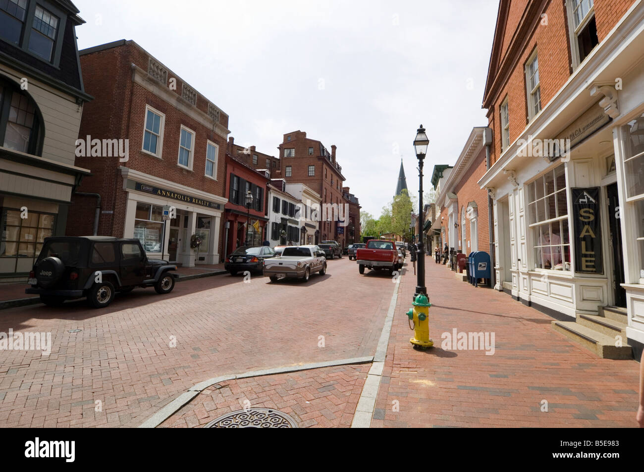 Main Street, Annapolis, Maryland, USA, North America Stock Photo - Alamy
