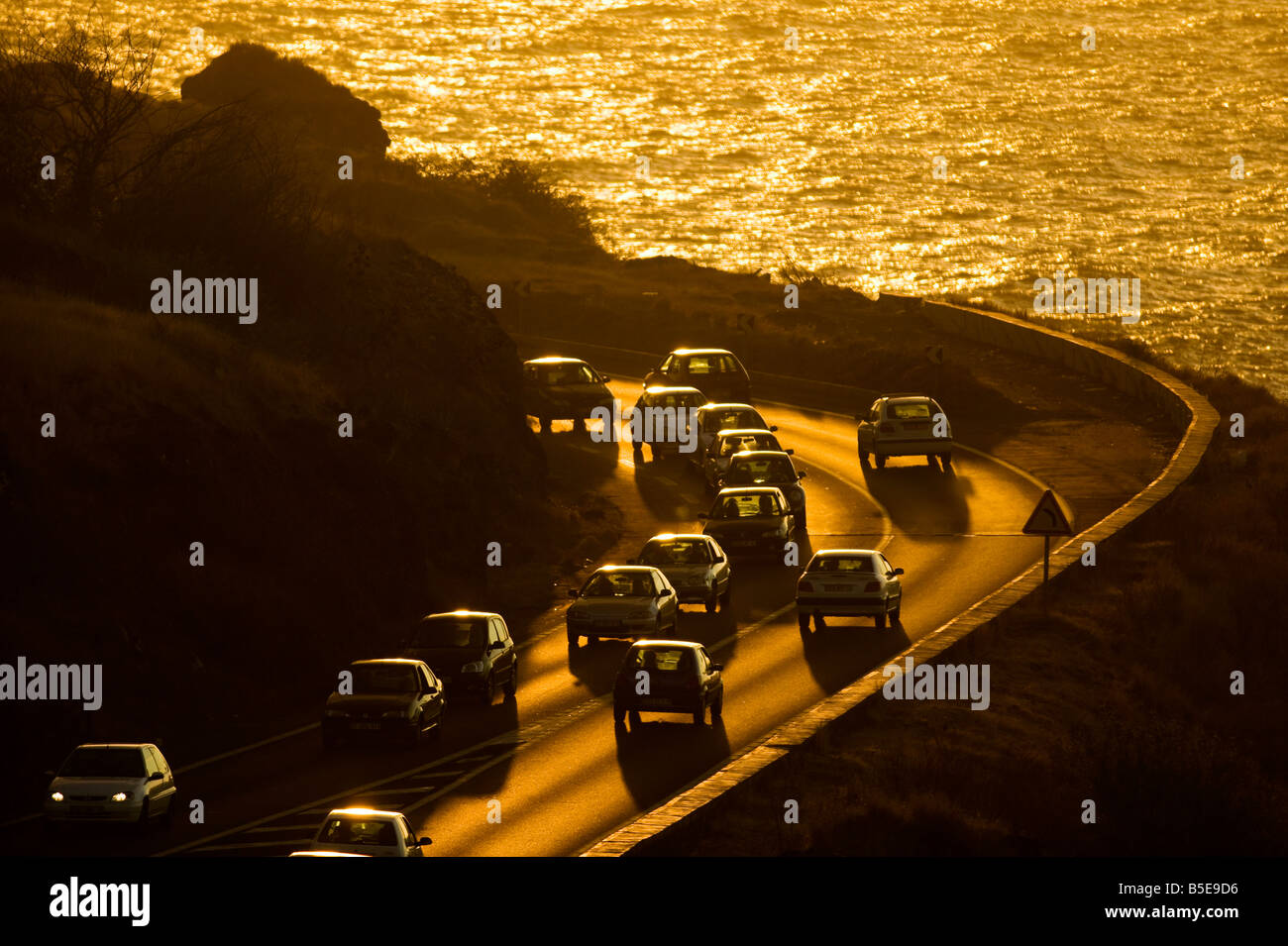 THE COASTAL ROAD REUNION ISLAND Stock Photo - Alamy