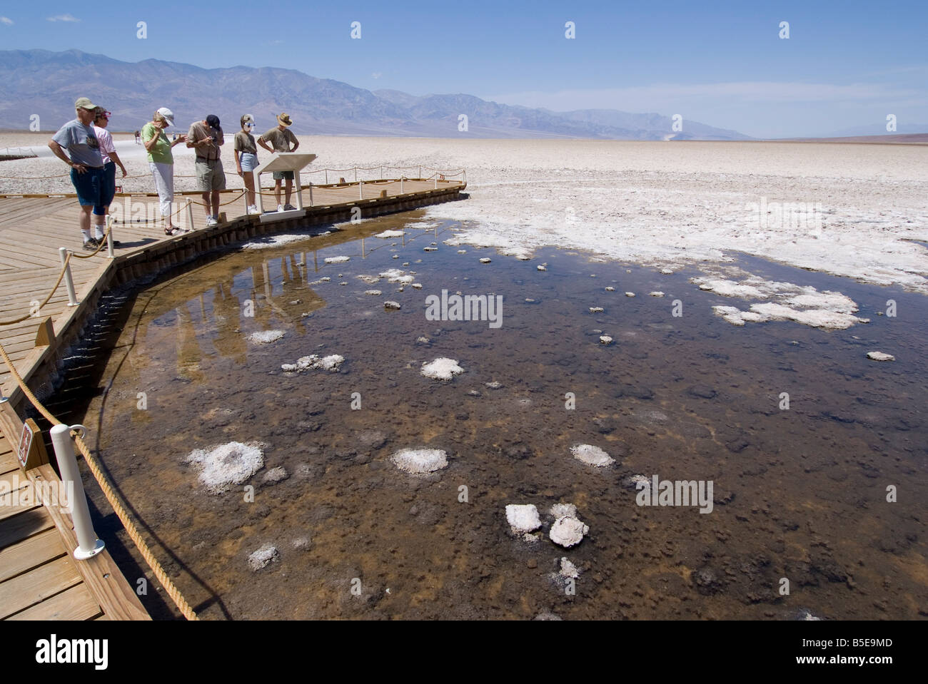 Badwater, the lowest point in North America, Death Valley National Park ...