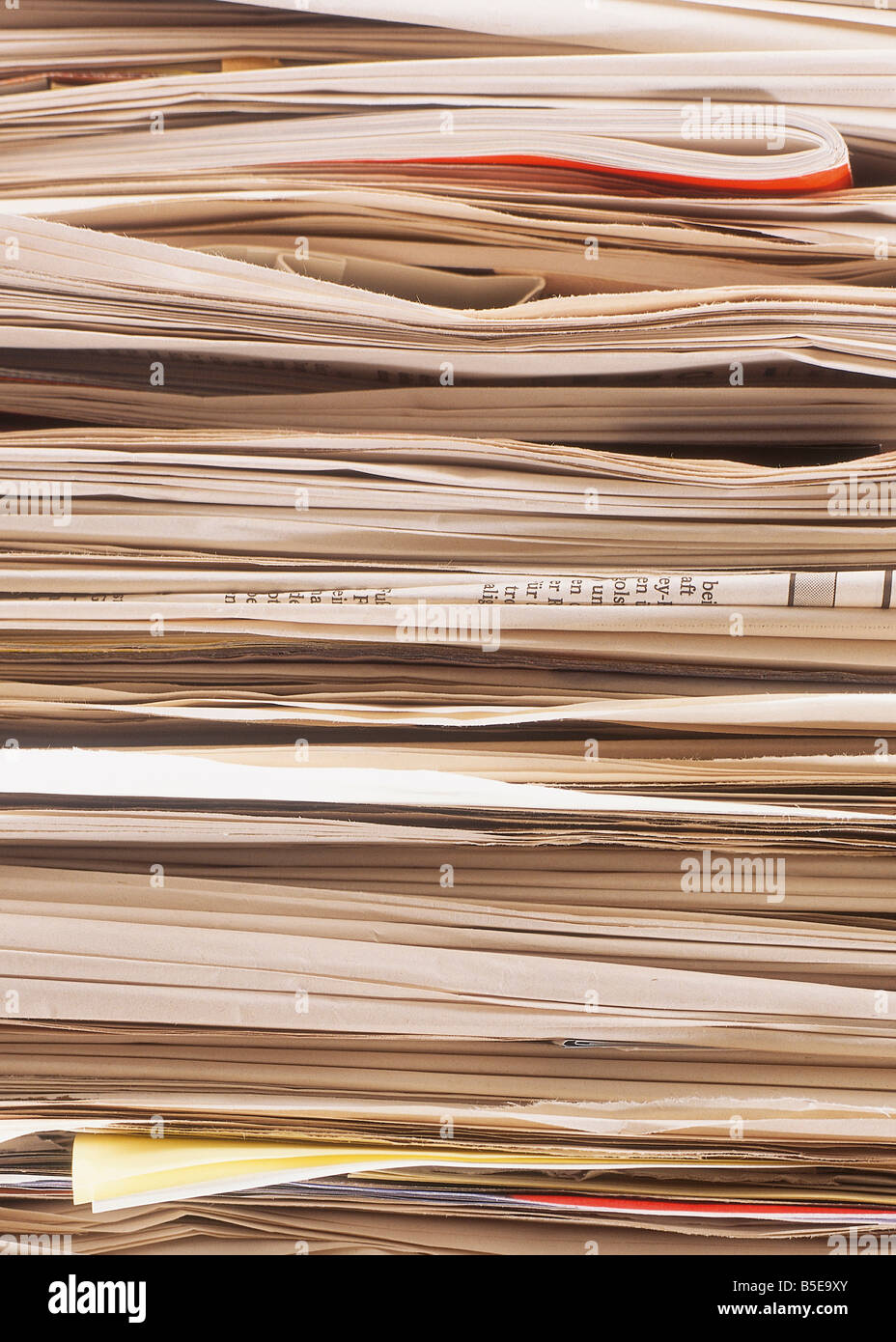 Stack of newspapers Stock Photo - Alamy