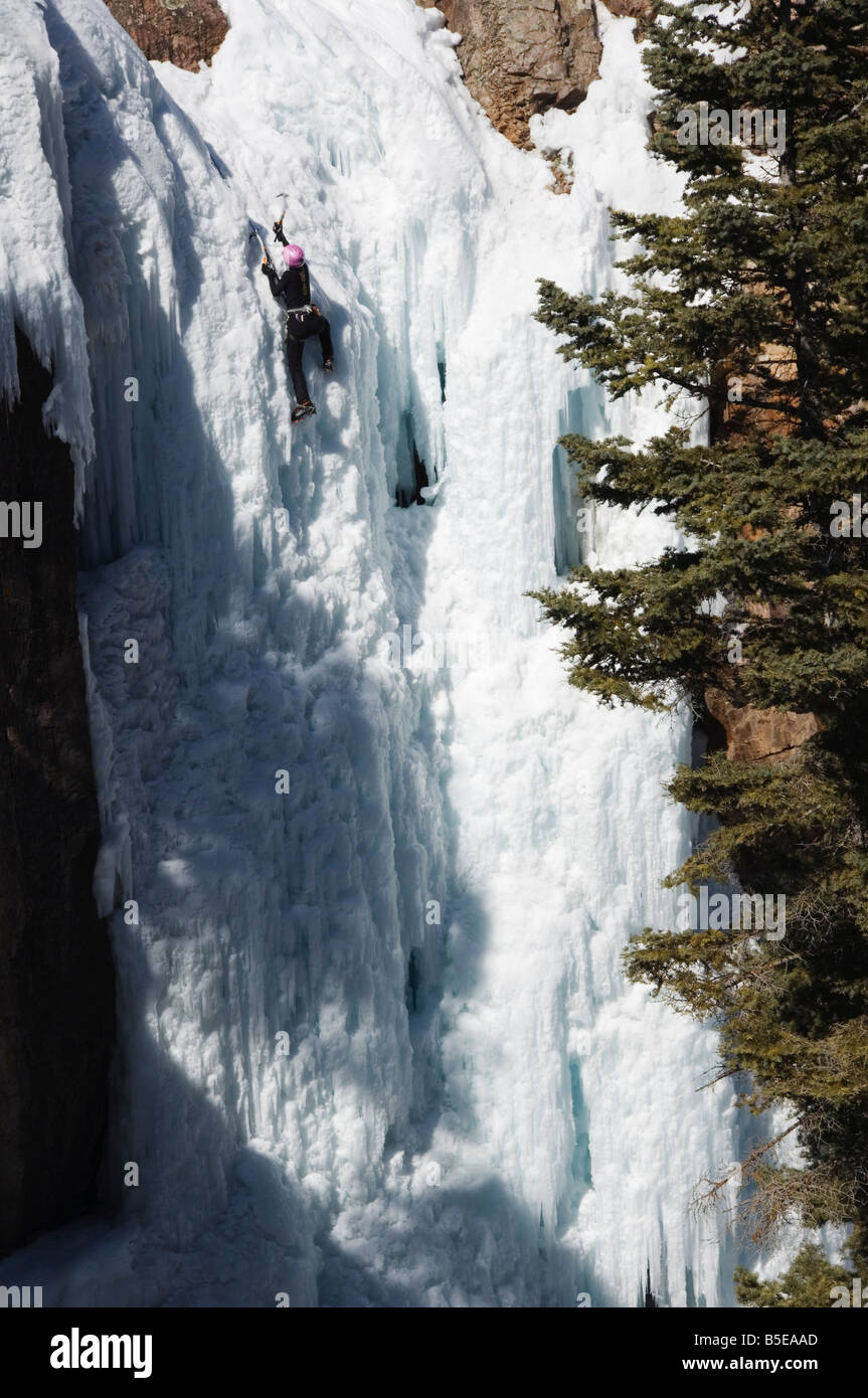 Ice climbing at Ice Park, Box Canyon, climbing capital of America ...