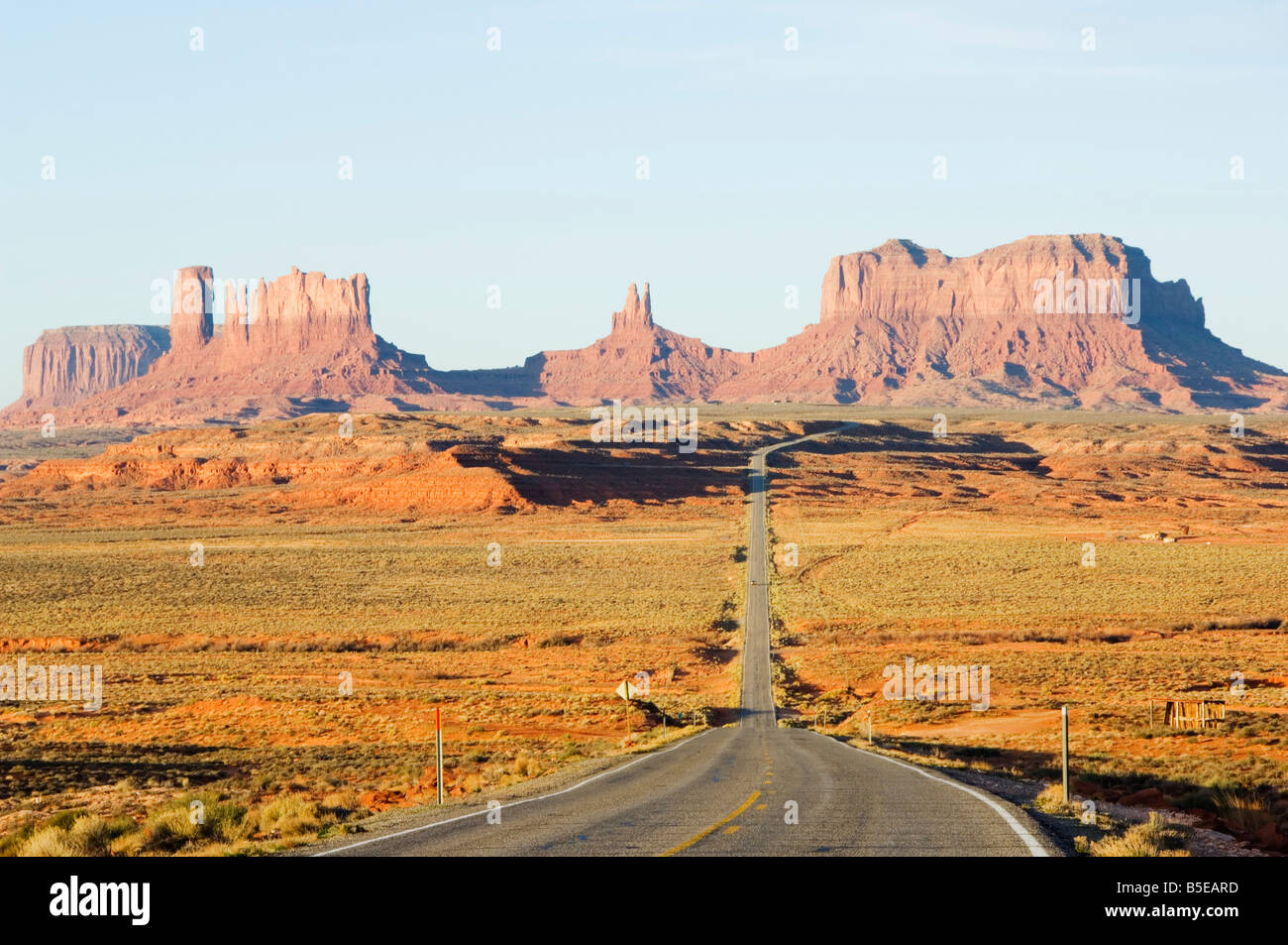 Sandstone bluffs in Monument Valley Navajo Tribal Park, Arizona, USA ...