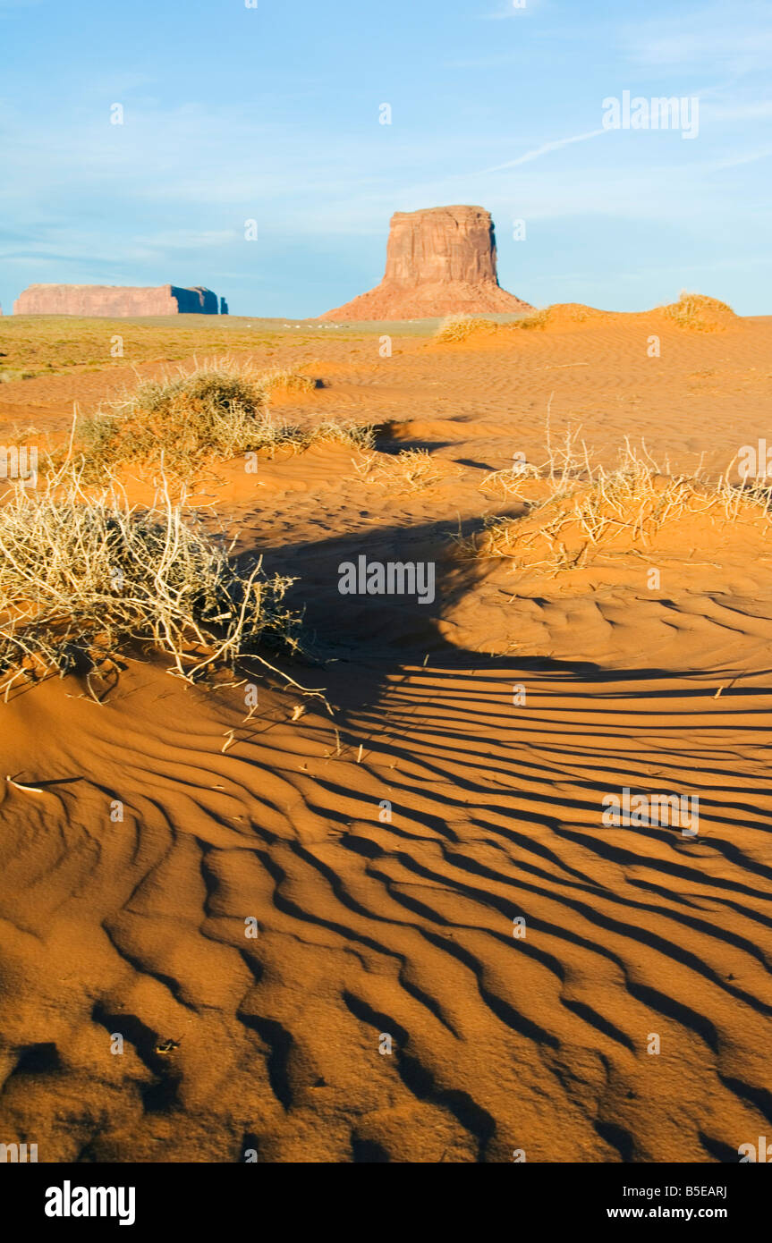 Sand patterns in Monument Valley Navajo Tribal Park, Arizona, USA ...