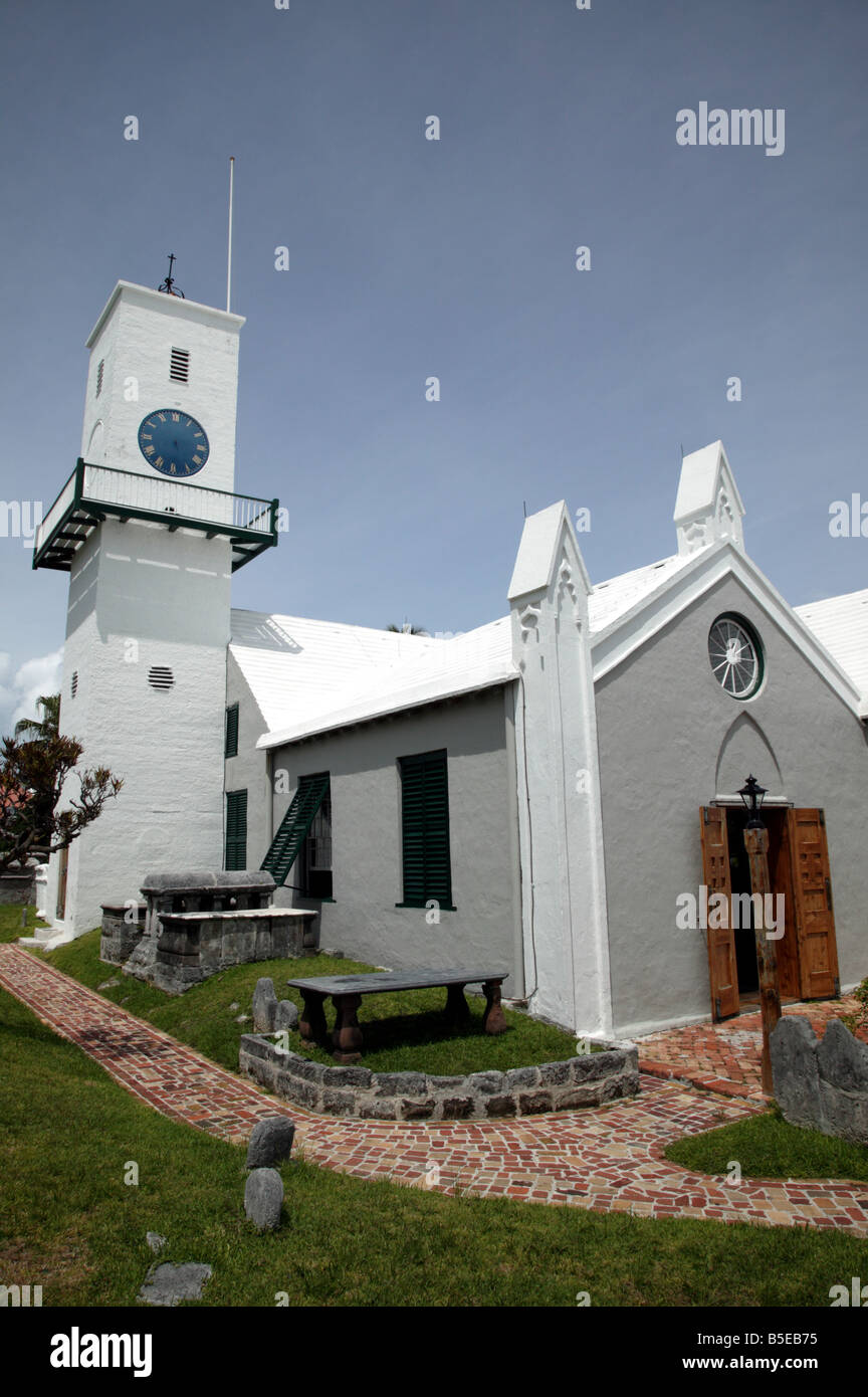 Shot of St Peters Church, St George, Bermuda Stock Photo - Alamy