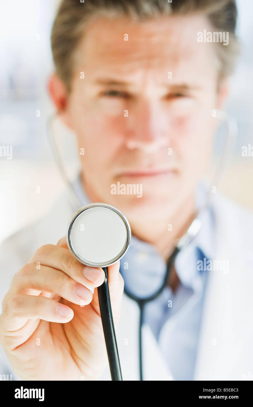 doctor with stethescope Stock Photo - Alamy