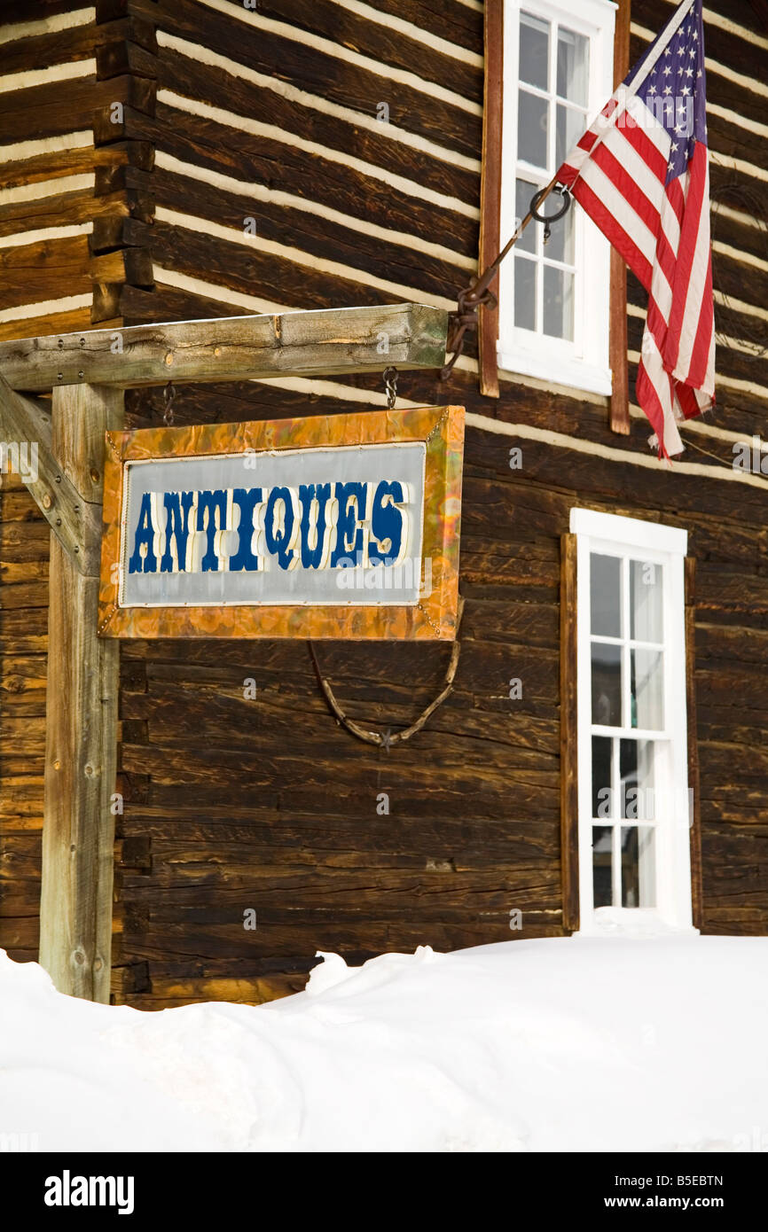 Antique store in Frisco Historic Park, City of Frisco, Rocky Mountains ...