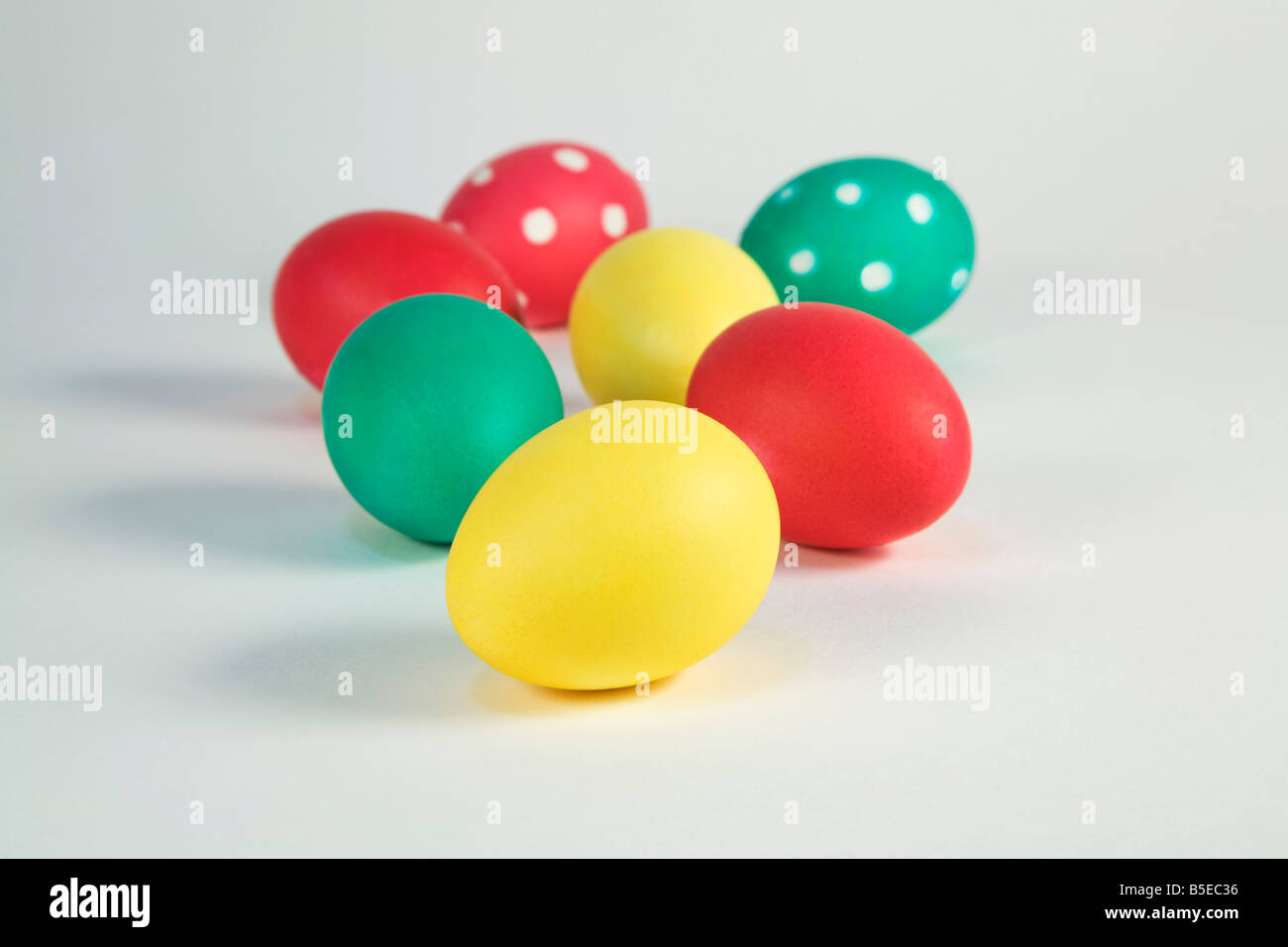 Coloured easter egg eggs Cut Out Stock Images & Pictures - Alamy