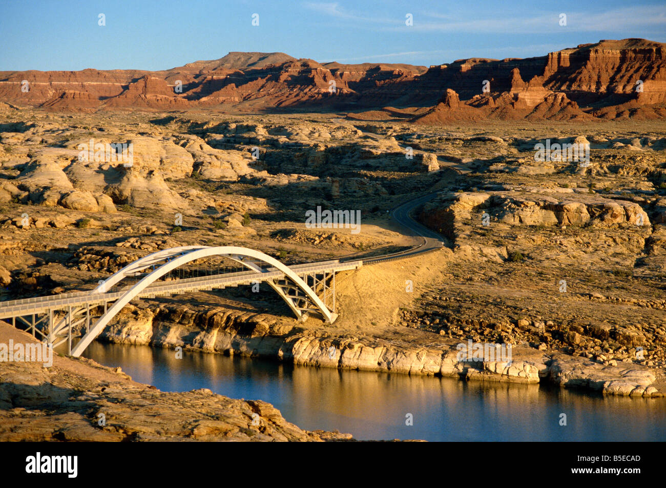 Hite Crossing Bridge where State Highway 95 crosses Colorado River as ...