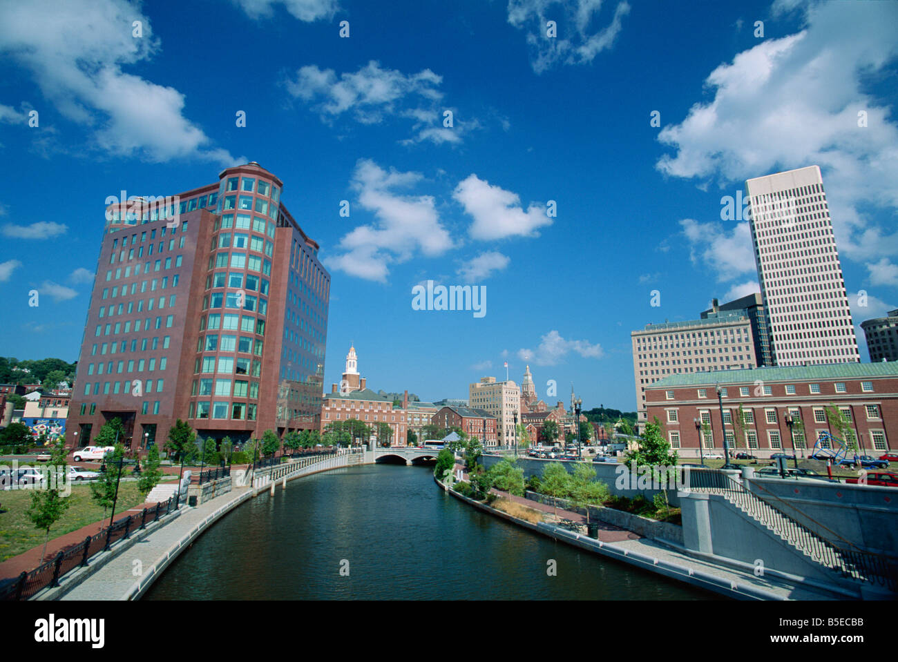 Canal And Modern Architecture Of Downtown Providence Remodelled After