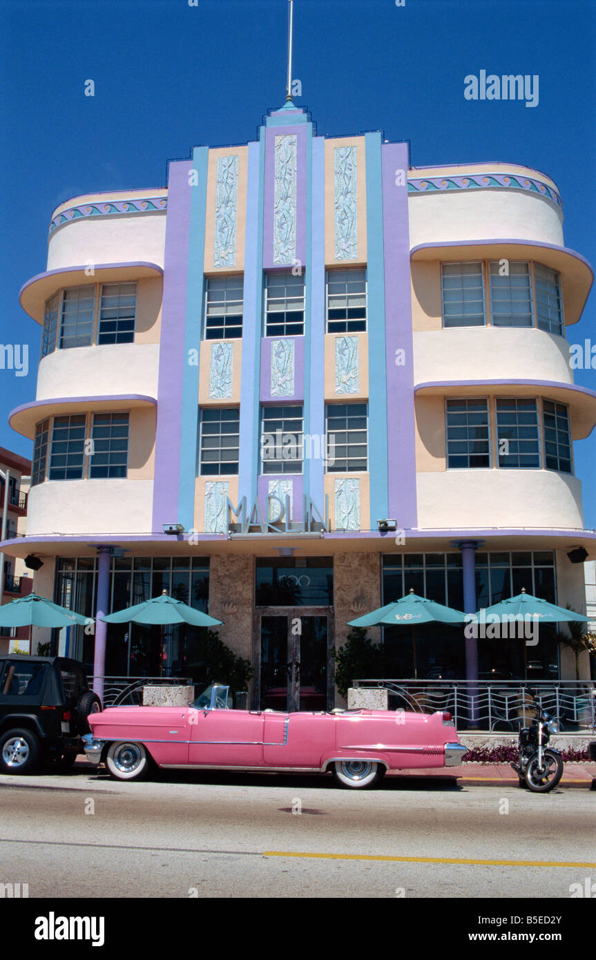 Art deco area Miami Beach Miami Florida United States of America North ...