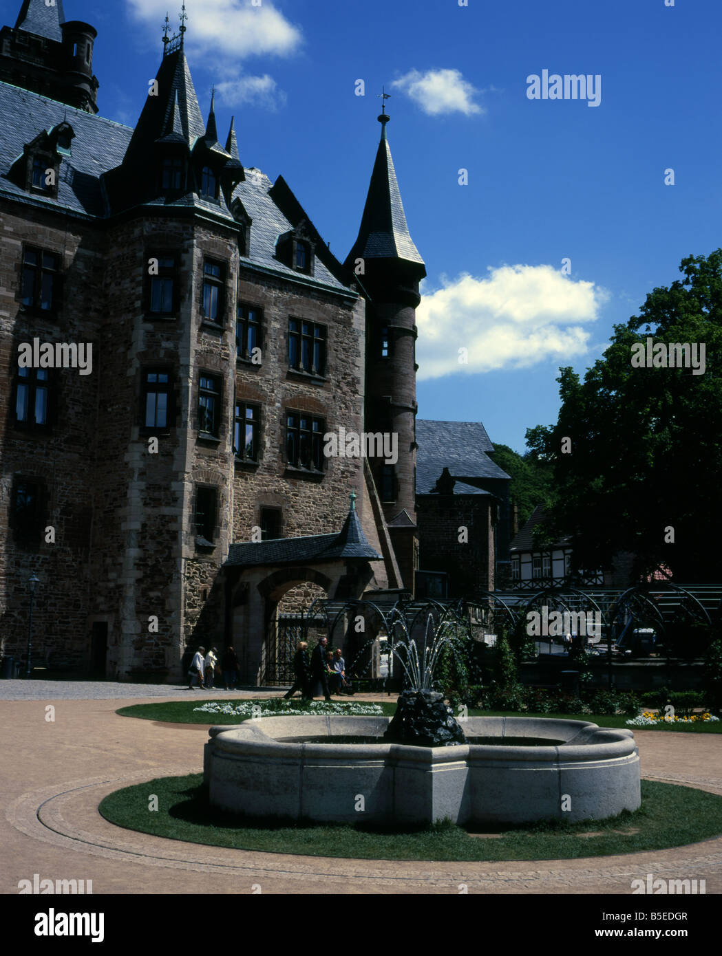 Schloss Wernigerode, The castle built on a hill above the town of ...