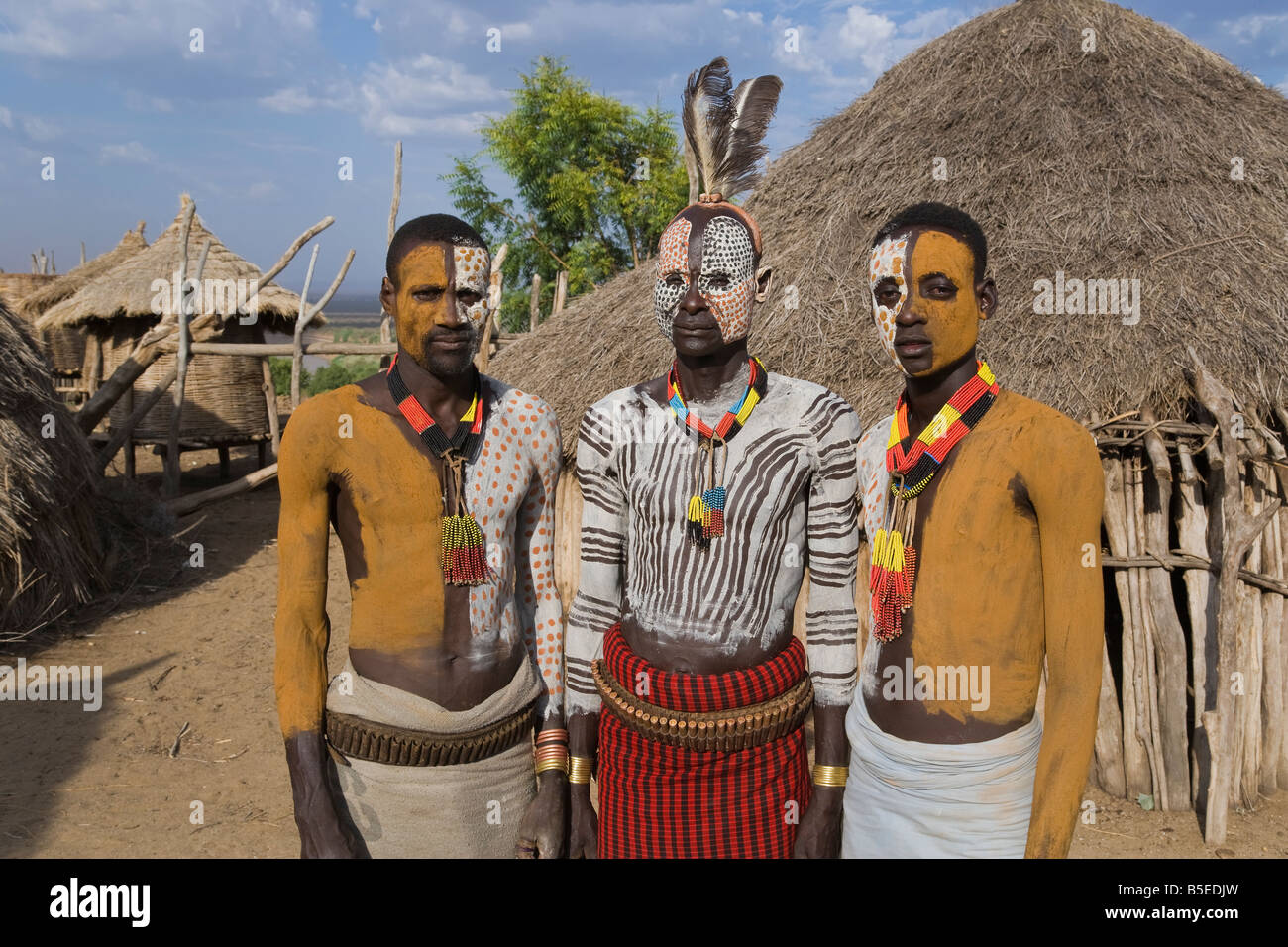 Karo tribesman lower omo valley hi-res stock photography and images - Alamy