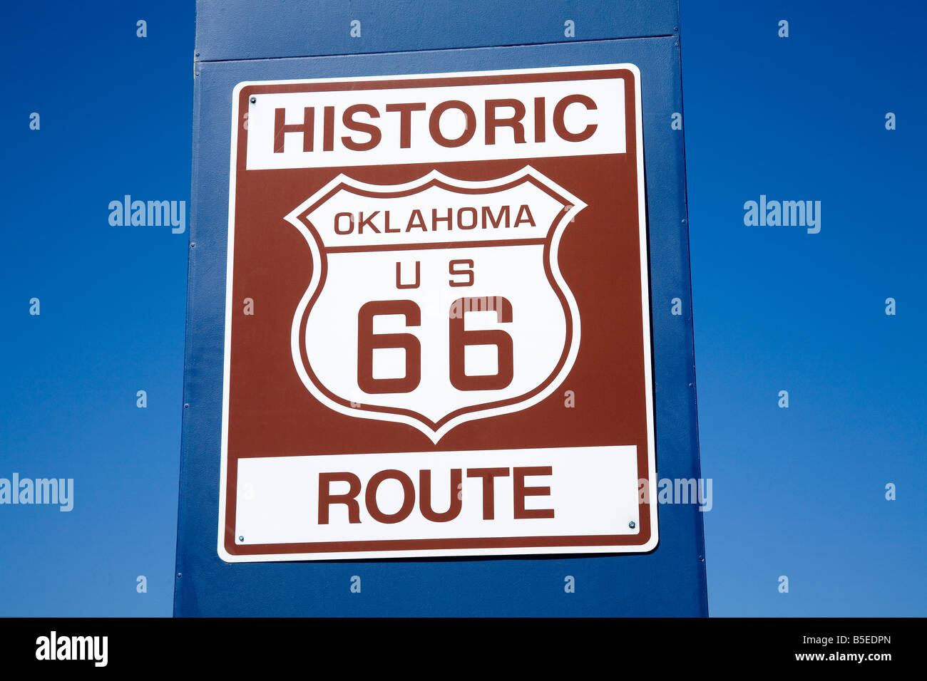 Sign on Historic Route 66, Downtown Tulsa, Oklahoma, USA, North America ...