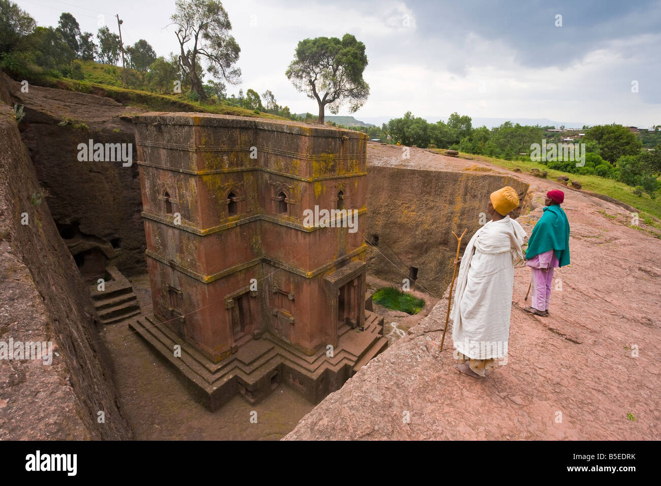 Sunken Rock Hewn church of Bet Giyorgis, (St. George), Lalibela ...