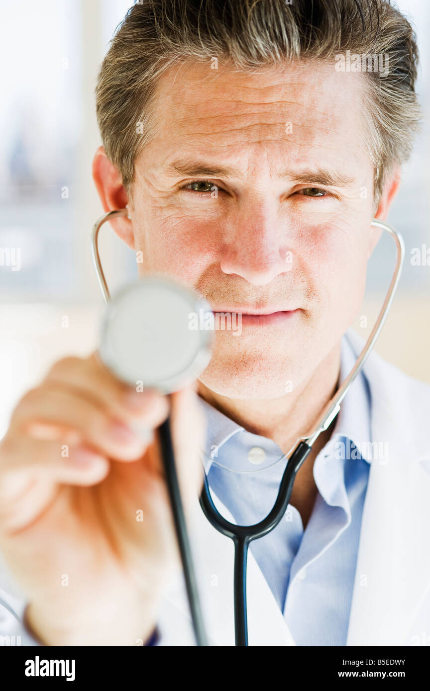 doctor with stethescope Stock Photo - Alamy