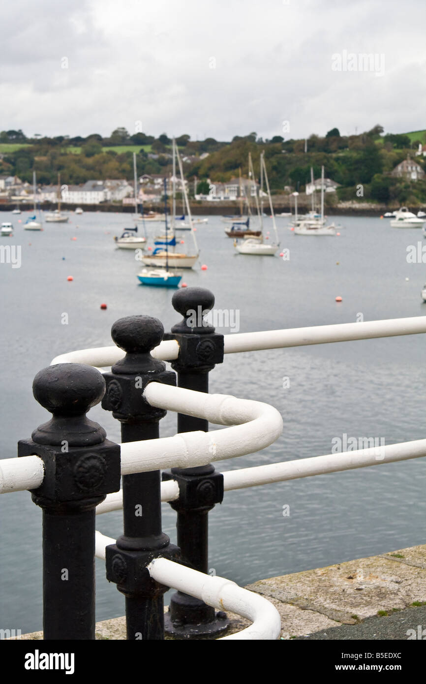 Pier, Falmouth harbour, Cornwall, UK Stock Photo - Alamy