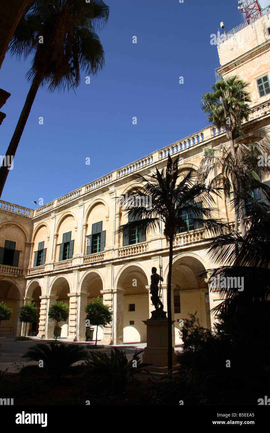 "Neptune Court" in the "Palace of Grand Masters", Valletta, Malta Stock ...
