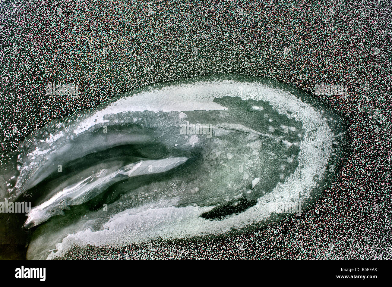 Germany, Bavaria, Ice sheet, elevated view Stock Photo - Alamy