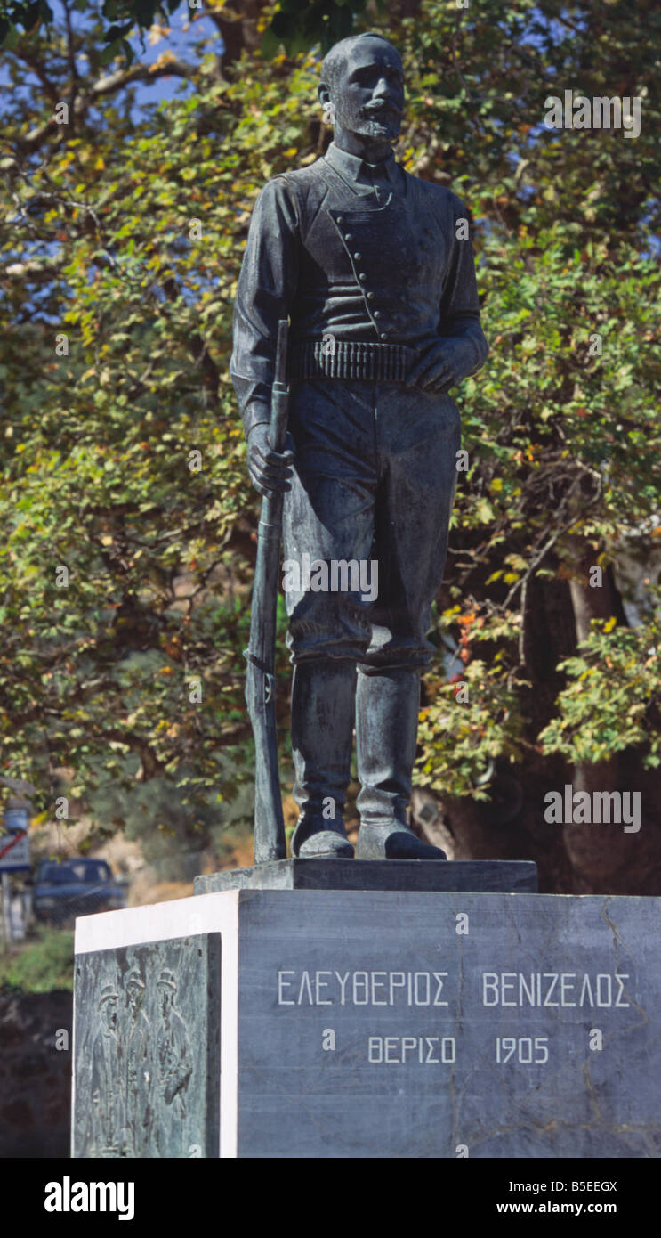 statue of Eleftherios Venizelos in Therriso Chania province Crete ...