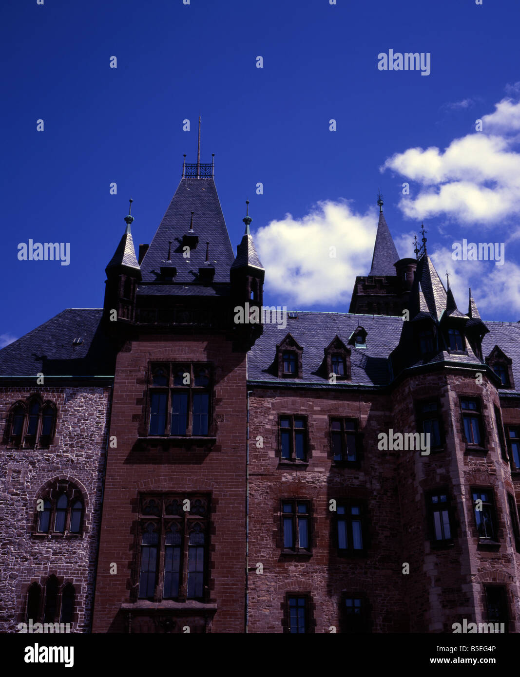 Schloss Wernigerode, The castle built on a hill above the town of ...
