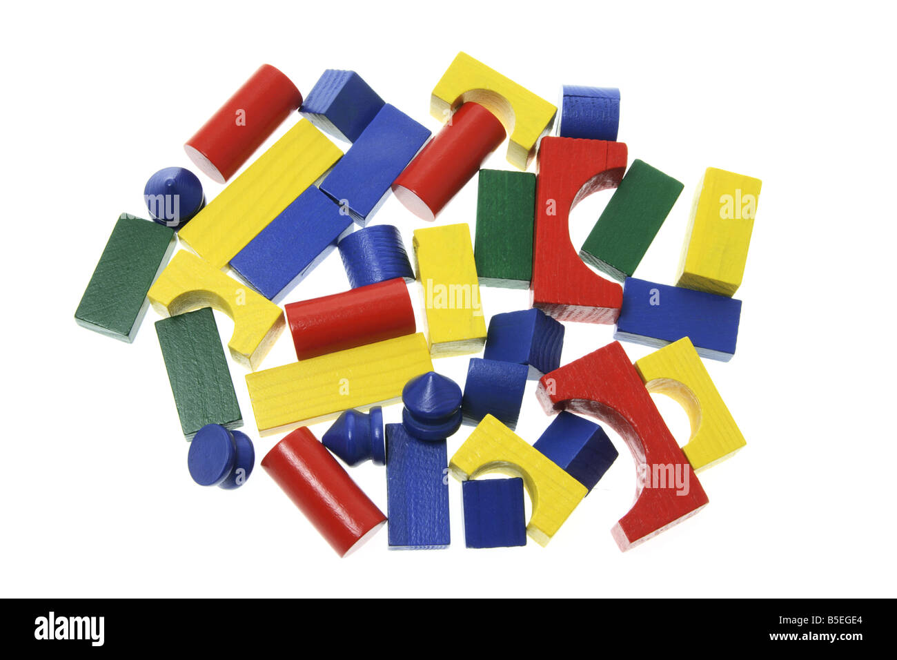 Wooden Building Blocks Stock Photo - Alamy