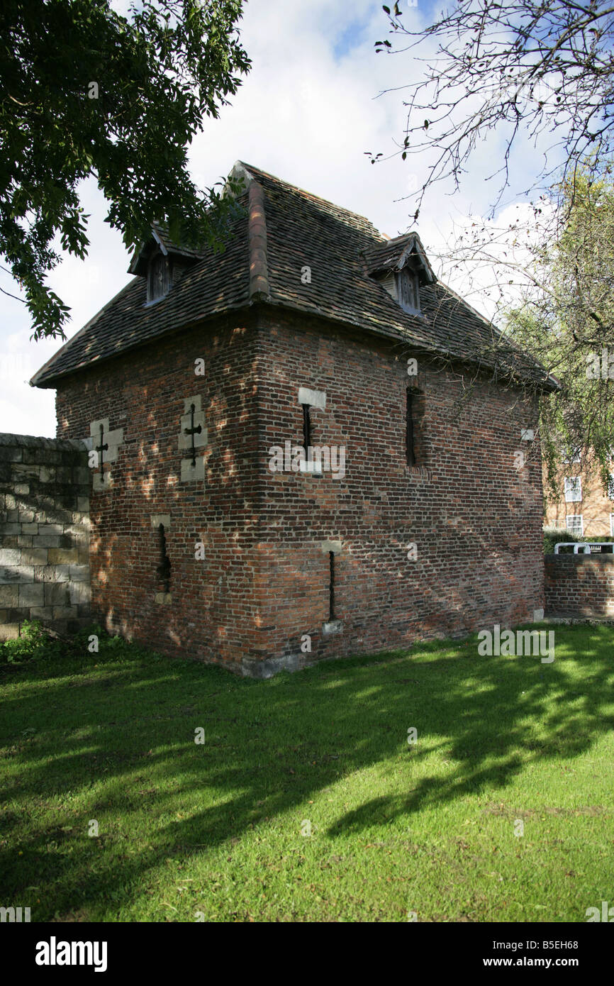 City of York, England. The brick built 15th century Red Tower on York ...