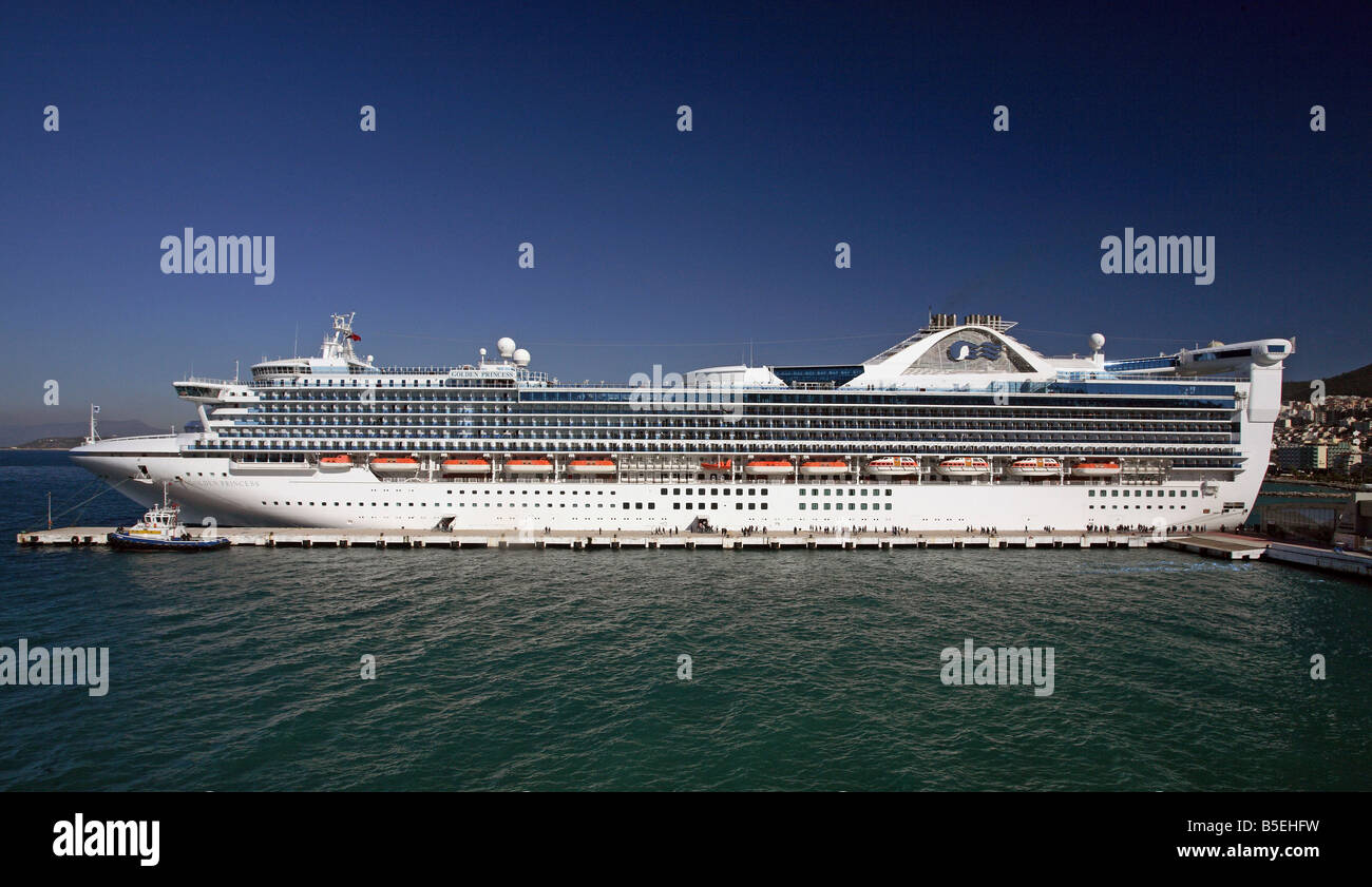 The passenger liner MS Golden Princess in the harbour, Kusadasi, Turkey ...