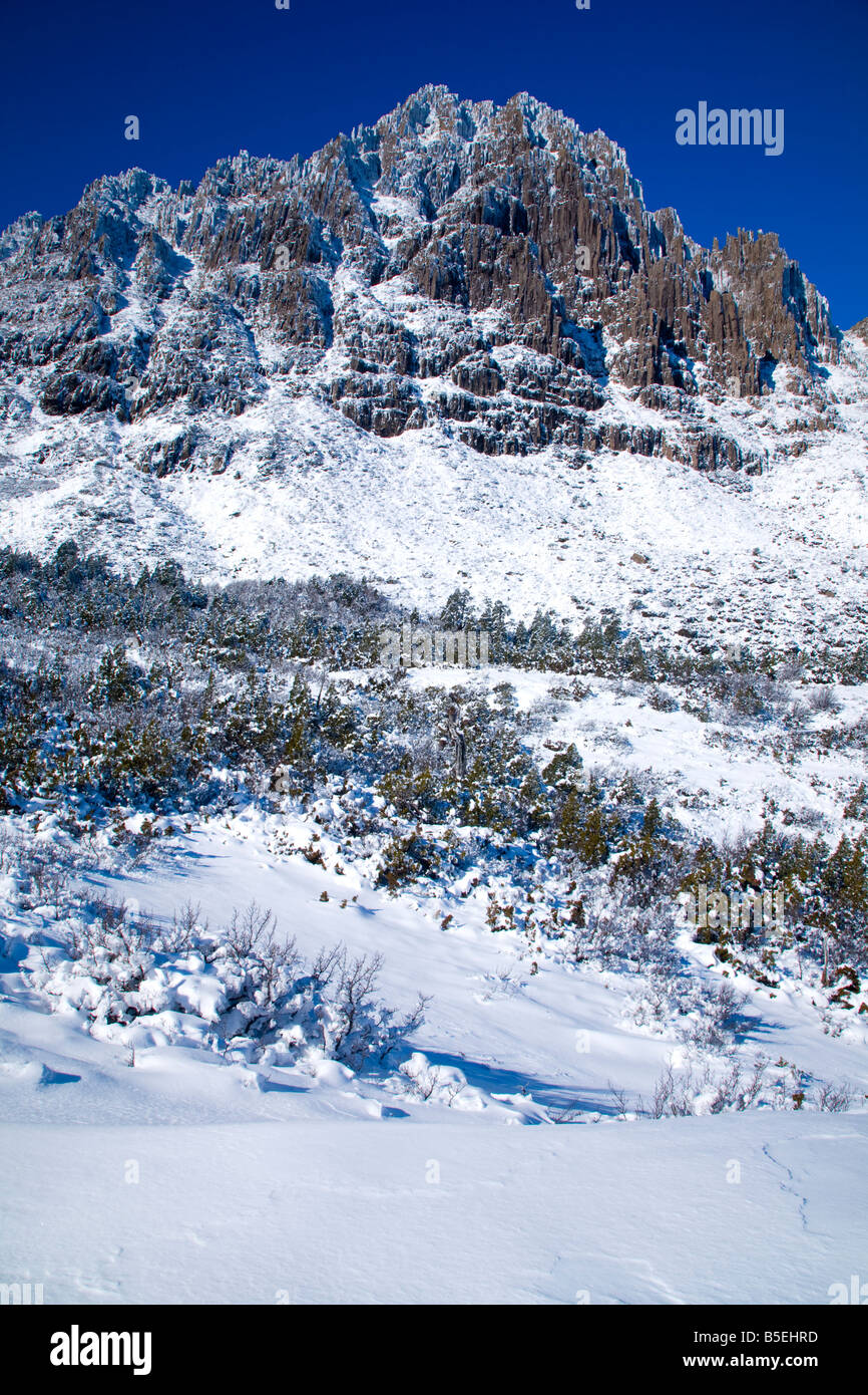 Australia Tasmania Cradle Mt Lake St Clair National Park Snow and ice ...