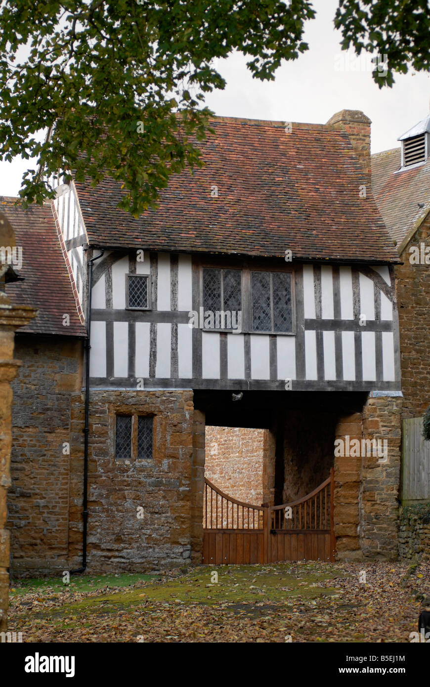 The Gunpowder Plot room above the Gatehouse at Ashby St Ledgers Manor ...