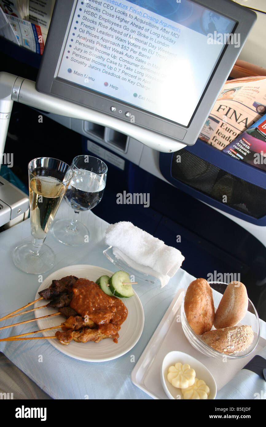 Jet Airways First Class Menu