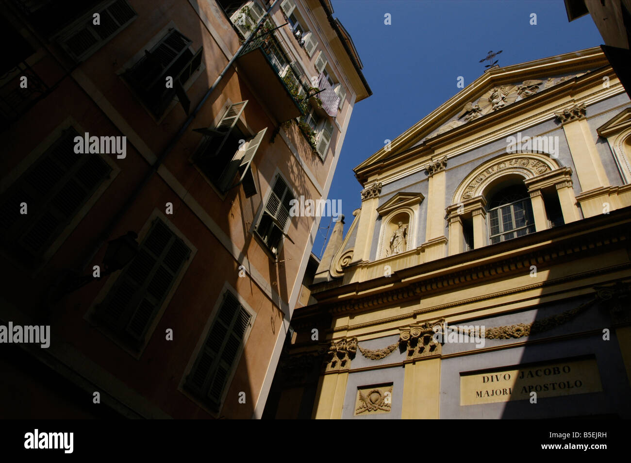 Angled church view in old town nice hi-res stock photography and images ...