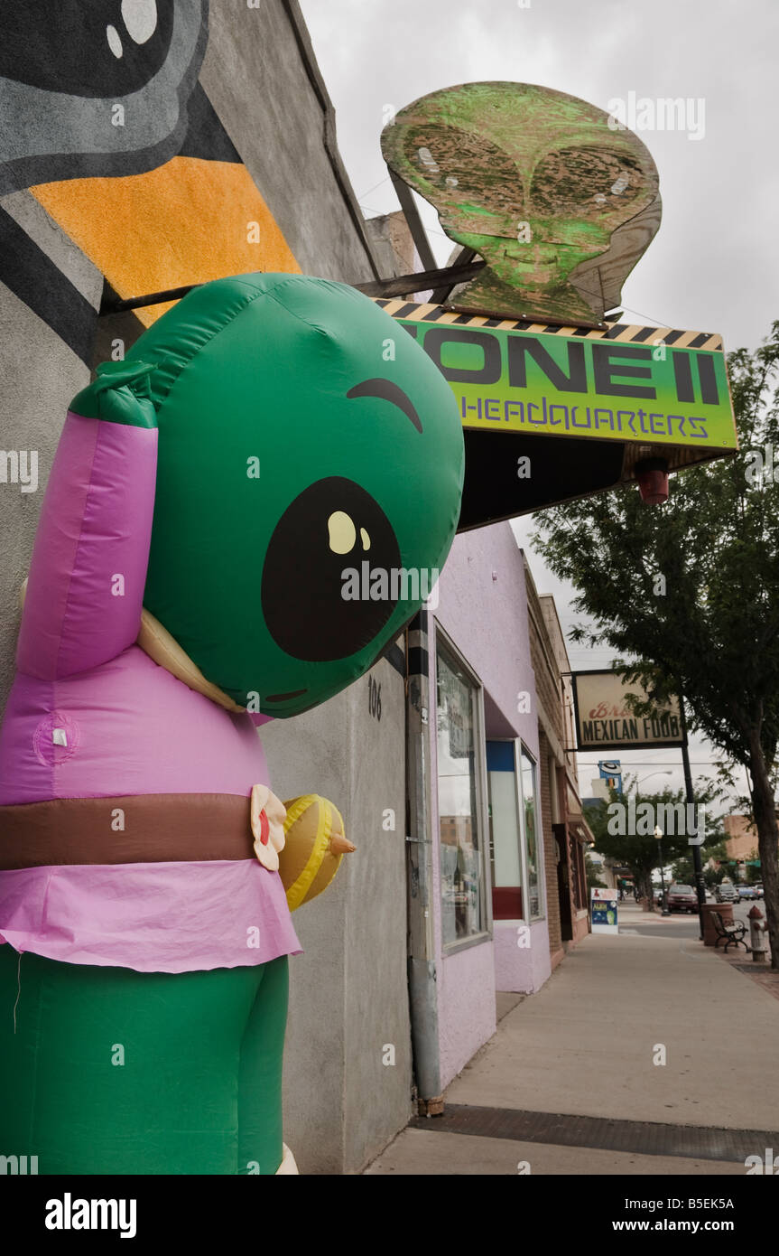 Huge Inflatable alien in front of Zone II Alien Headquarters Stock ...