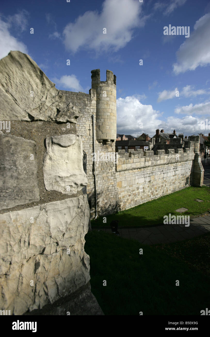 City of York, England. Walmgate Bar and Barbican is one of the four ...