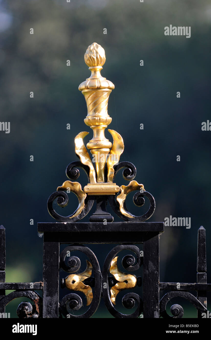 Detail on the Jubilee gates Inner Circle Regents Park London Stock ...