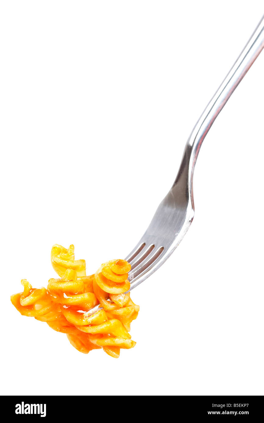 Rolled pasta on a fork hi-res stock photography and images - Alamy