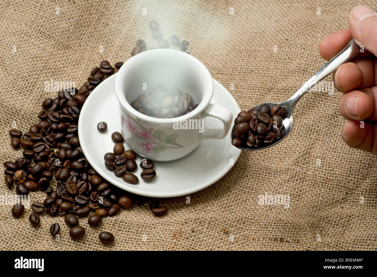 The coffee aroma in beans Stock Photo - Alamy