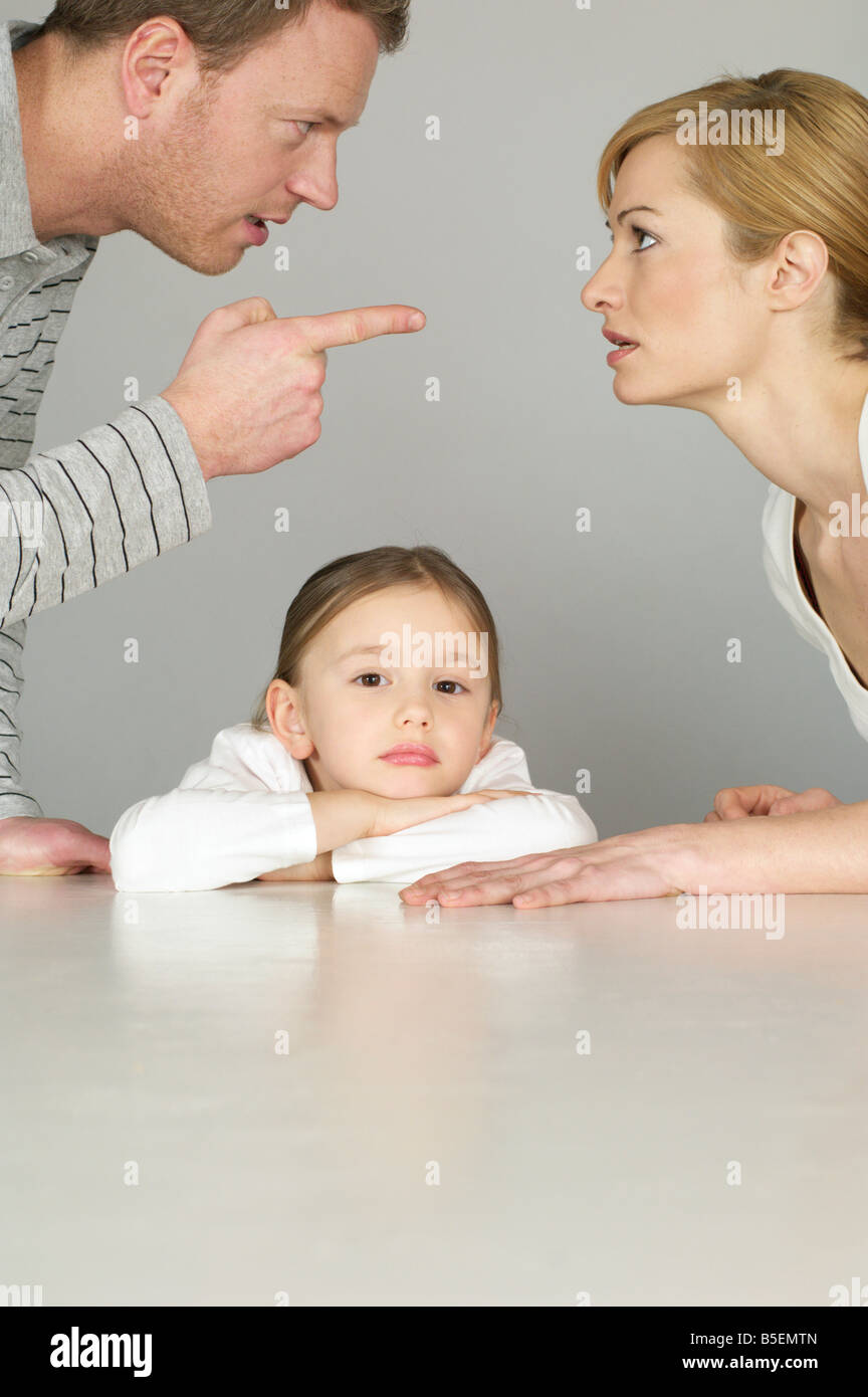 Parents arguing in front children hi-res stock photography and images ...