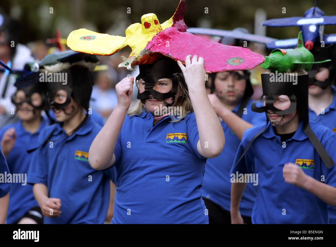Nelson masked parade Stock Photo - Alamy