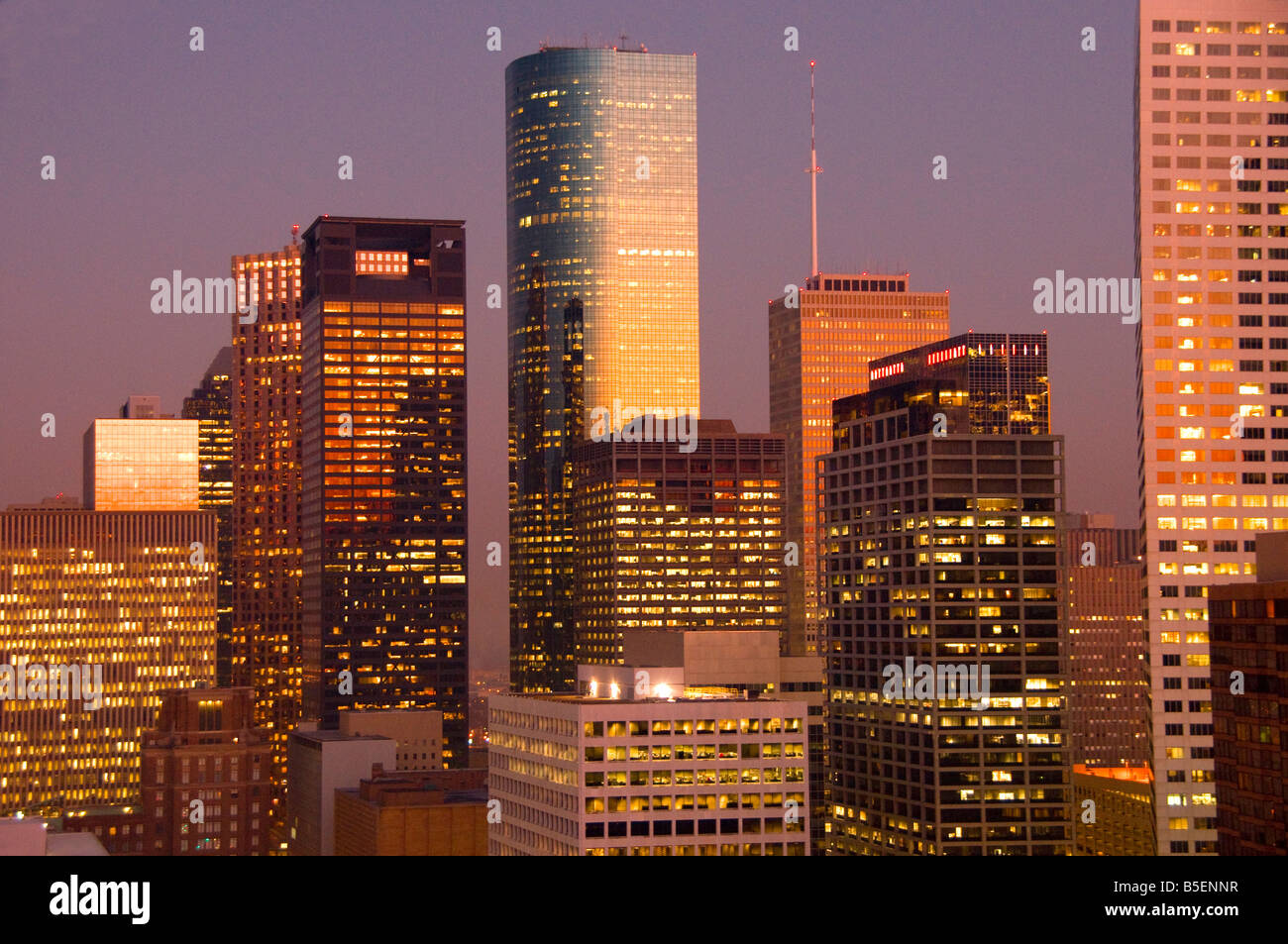 Houston, downtown skyline Stock Photo - Alamy