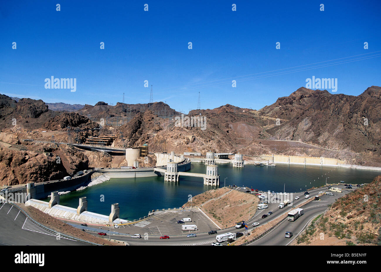 usa nevada lake mead the hoover dam Stock Photo - Alamy