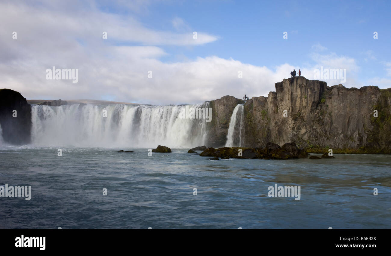 The waterfall Godafoss north east of Iceland Stock Photo - Alamy