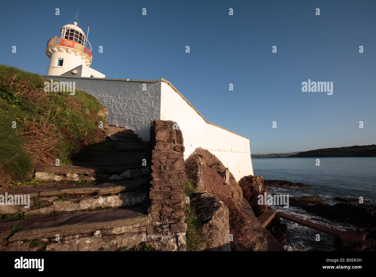 Lighthouse in Youghal Stock Photo - Alamy
