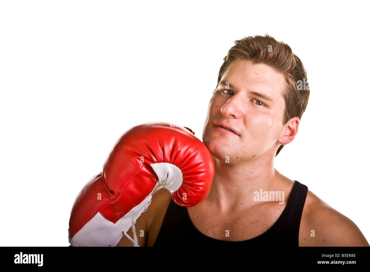 Guy wearing boxing gloves hi-res stock photography and images - Alamy