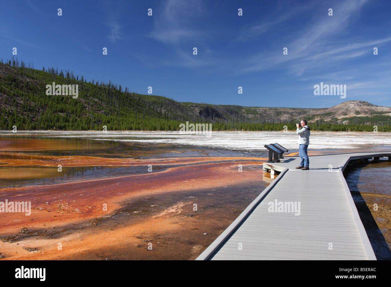 Photographing Grand Prismatic Spring, Midway Geyser Basin, Yellowstone ...