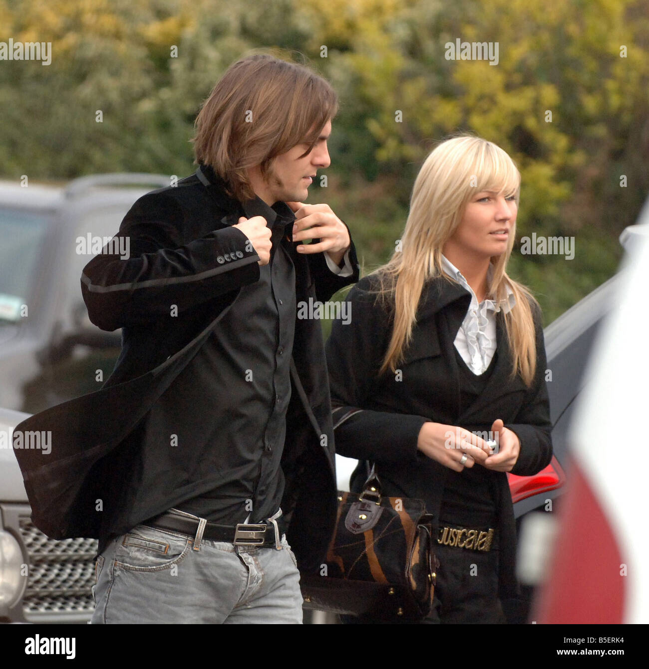 Johnathen Woodgate arriving at the Tottenham Hotspurs training ground ...