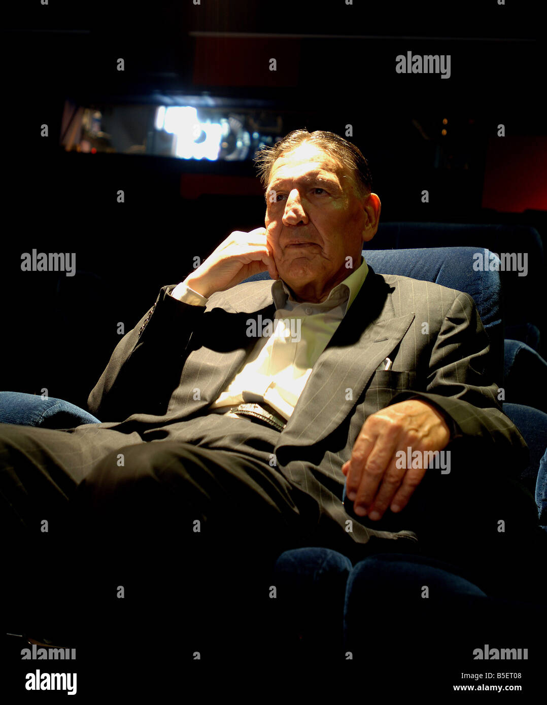 Ex sixties villain Mad Frankie Fraser at a London screening house where ...